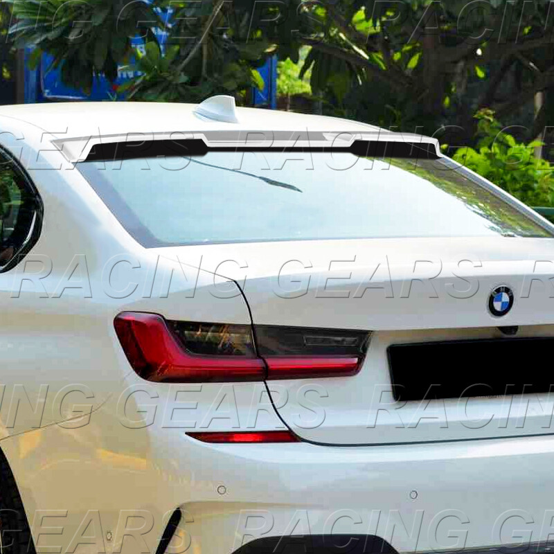 W-POWER PEARL WHITE REAR ROOF SPOILER FIT 19-23 BMW 320i 330i M340i M3 ...