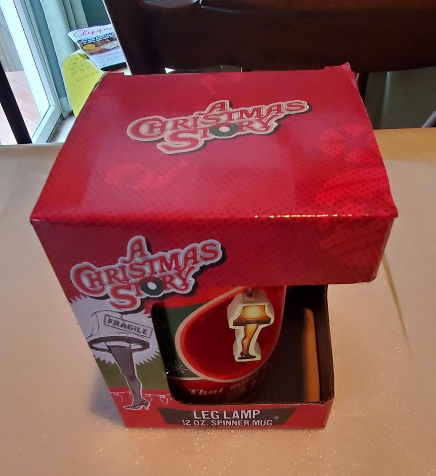 A Christmas Story Leg Lamp Spinner Mug 12oz. Novelty Coffee Cup NEW ...