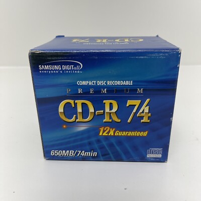 Samsung Digitall CD Recordable Premium CD-R74 10pck 650MB/74MIN | eBay