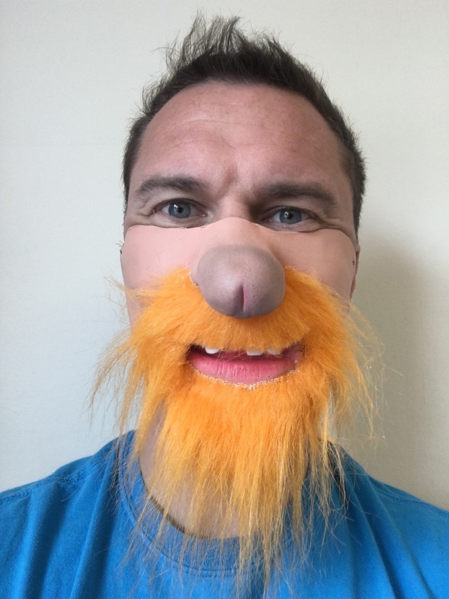 Half Face Selfie Male Beard