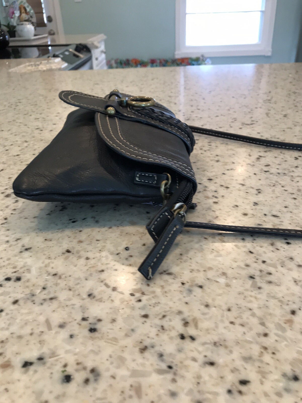 FREE SHIP! Gorgeous Chaps Cross Body Bag/Wristlet *More Photos* FREE ...