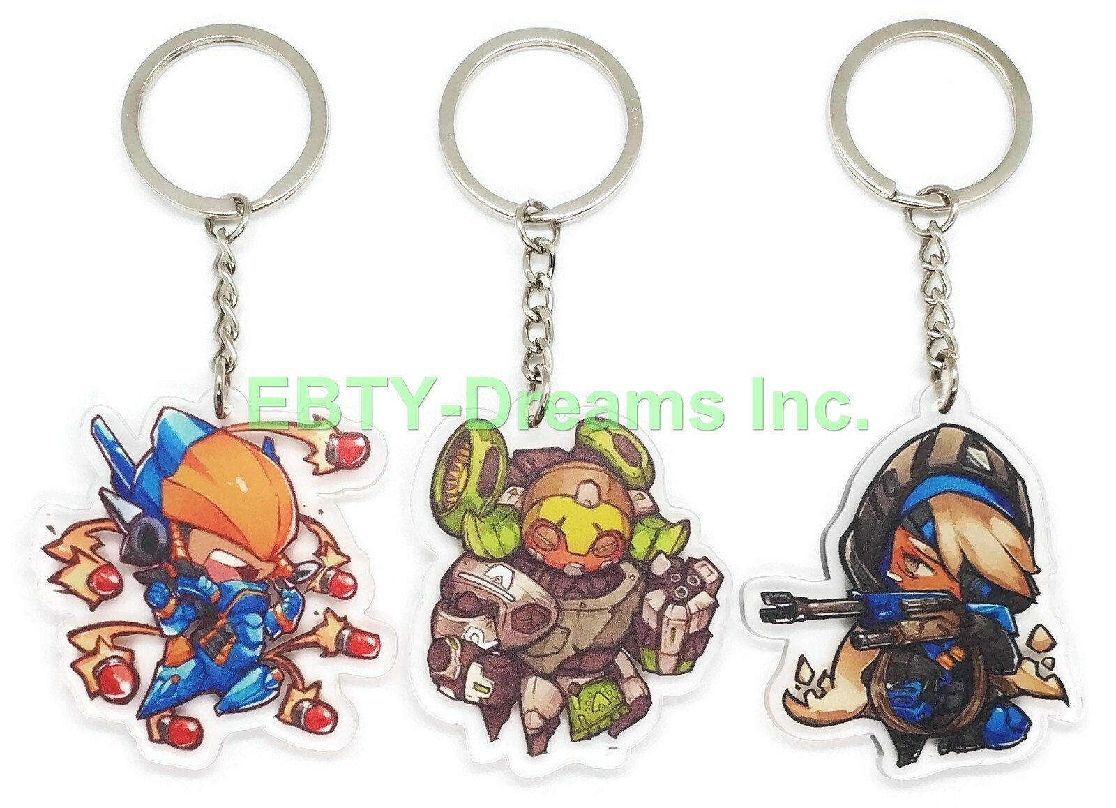 Set of 3 Overwatch Acrylic Keychain Orisa, Ana, Pharah | eBay