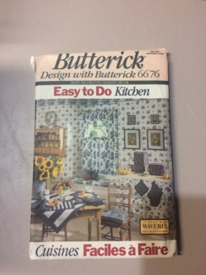 Butterick 6676 Sew Pattern Easy to do kitchen UNCUT New | eBay