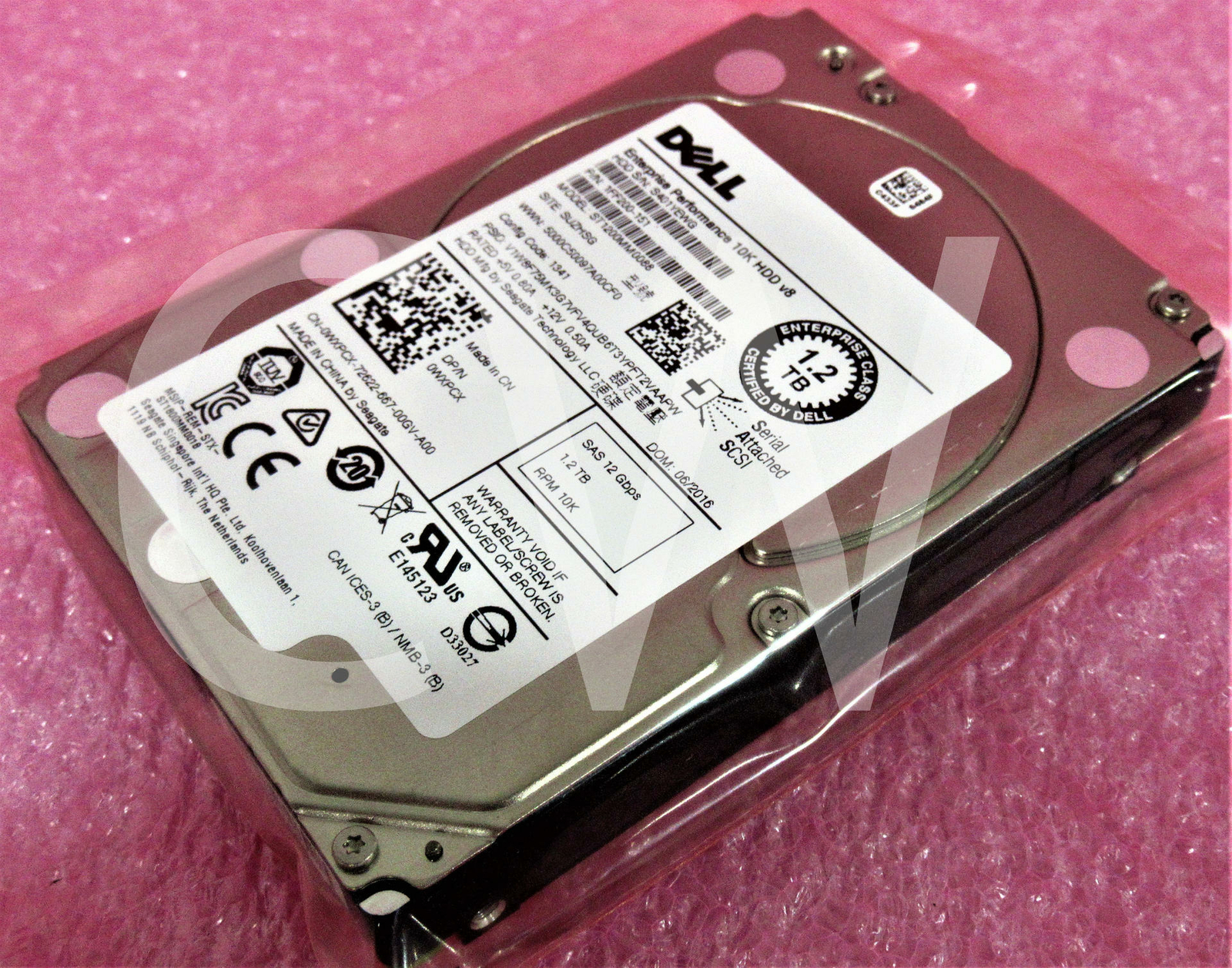 WXPCX Dell ENT ST1200MM0088 1.2TB 10K RPM 12Gb/s 2.5" SAS SERVER HDD ...