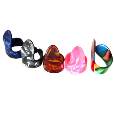 Plastic Finger Picks Finger Nail Guitar Plectrums Picks Set Standard ...