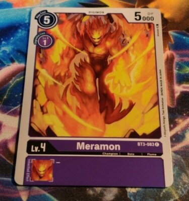 Digimon MERAMON BT3-083 Purple Common TCG | eBay