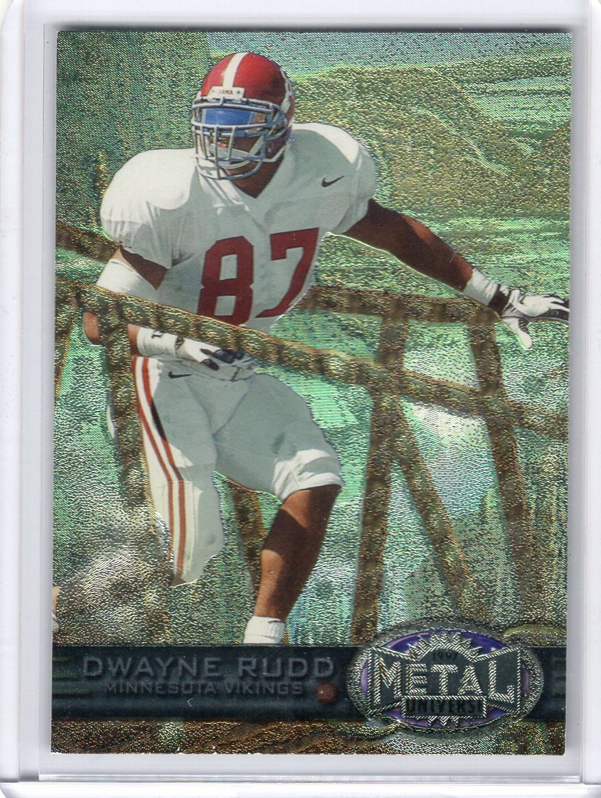 DWAYNE RUDD 1997 Skybox Metal Universe ROOKIE CARD #180 - VIKINGS | eBay