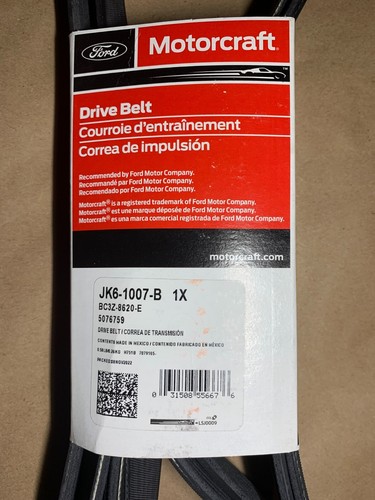 F250 F350 F450 F550 W/6.8L 2011-19 Genuine Ford Belt BC3Z-8620-E JK6 ...