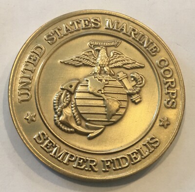 United States Marine Corps USMC The Salty Bronc Oklahoma Challenge Coin ...