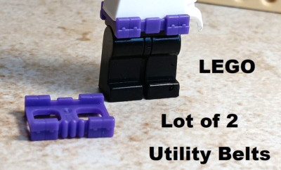 LEGO Belt Utility Lot of 2 Deep Purple Pockets Clasp Girl Boy FLAIR ...