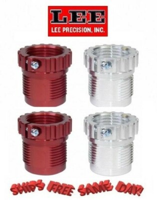 Lee Precision 4PK Lock-Ring Eliminator Breech Lock Bushing-RED & SILVER ...