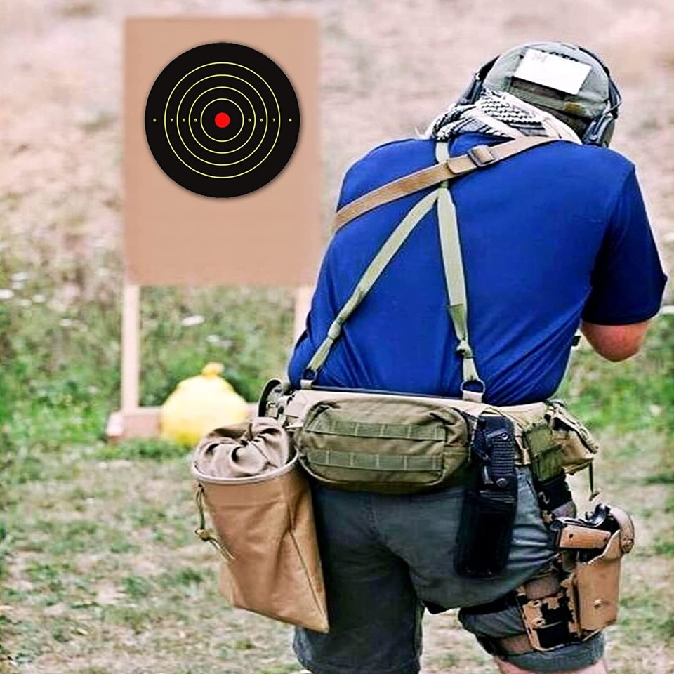 60 Pack 8" Stick Splatter Targets Reactive Self Adhesive Paper Shooting ...