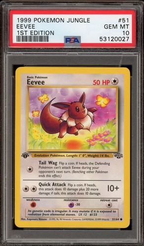 Eevee 1999 Jungle #51/64 1st Edition Price Guide - Sports Card Investor