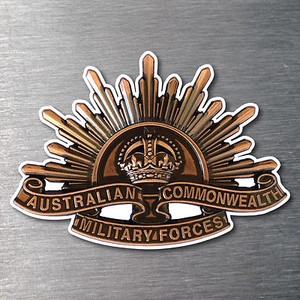 Australian Commonwealth Military Forces Badge sticker 120mm quality ...