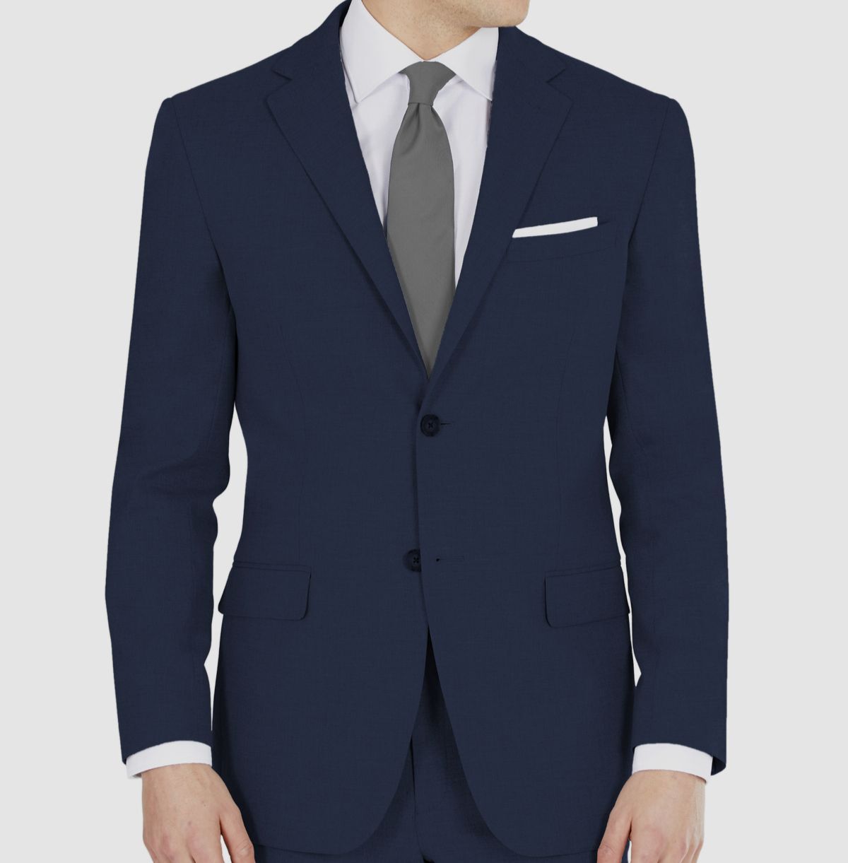 $495 DKNY Men's Blue Solid Modern-Fit Stretch Jacket Pants 2-Piece Suit ...