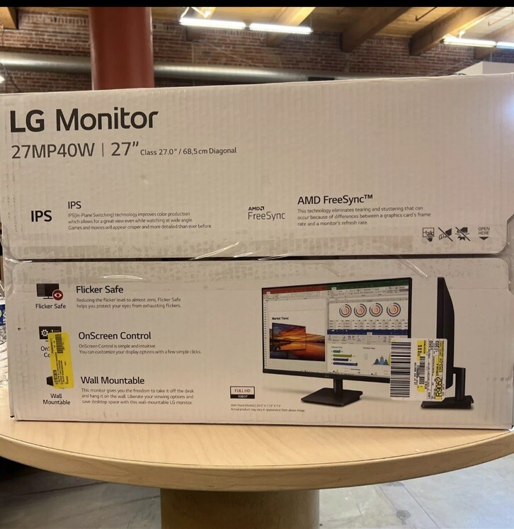 LG 27MP40W-B 27 in Widescreen IPS LCD Monitor New Sealed Fast Shipping ...