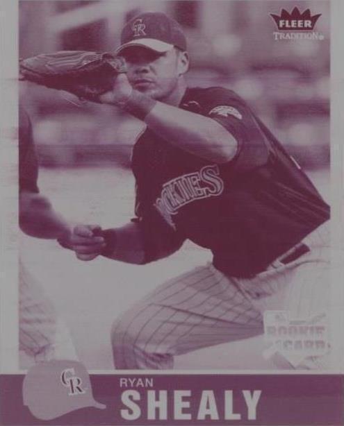 2006 Fleer Tradition - Ryan Shealy #165 Printing Plate Magenta /1 for ...