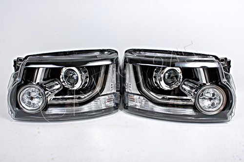 Halogen Headlights Lamps PAIR Fits Land Rover Discovery IV 4 Facelift ...