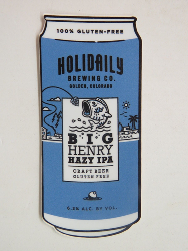 Bière Autocollant ~ Holidaily Brassage sans Gluten Grand Henry Hazy Ipa ...