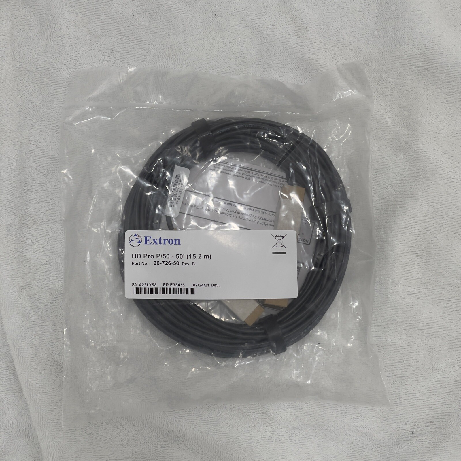 Extron HD Pro P/50 HDMI Premium High Speed Optical Cables - Plenum 26 ...