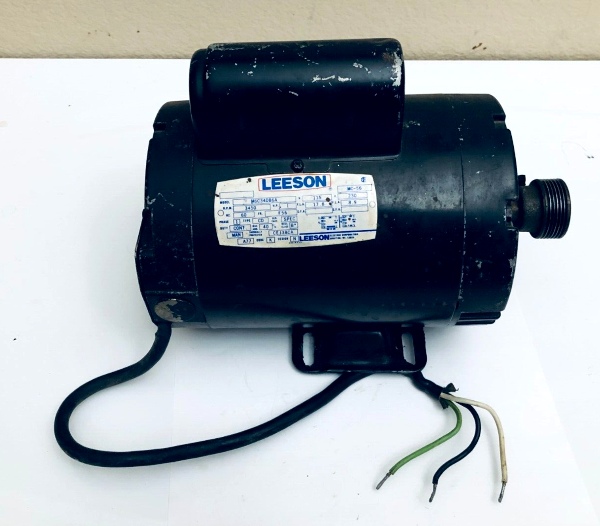 Campbell Hausfield Air compressor AC Motor M6C34DB6A | eBay