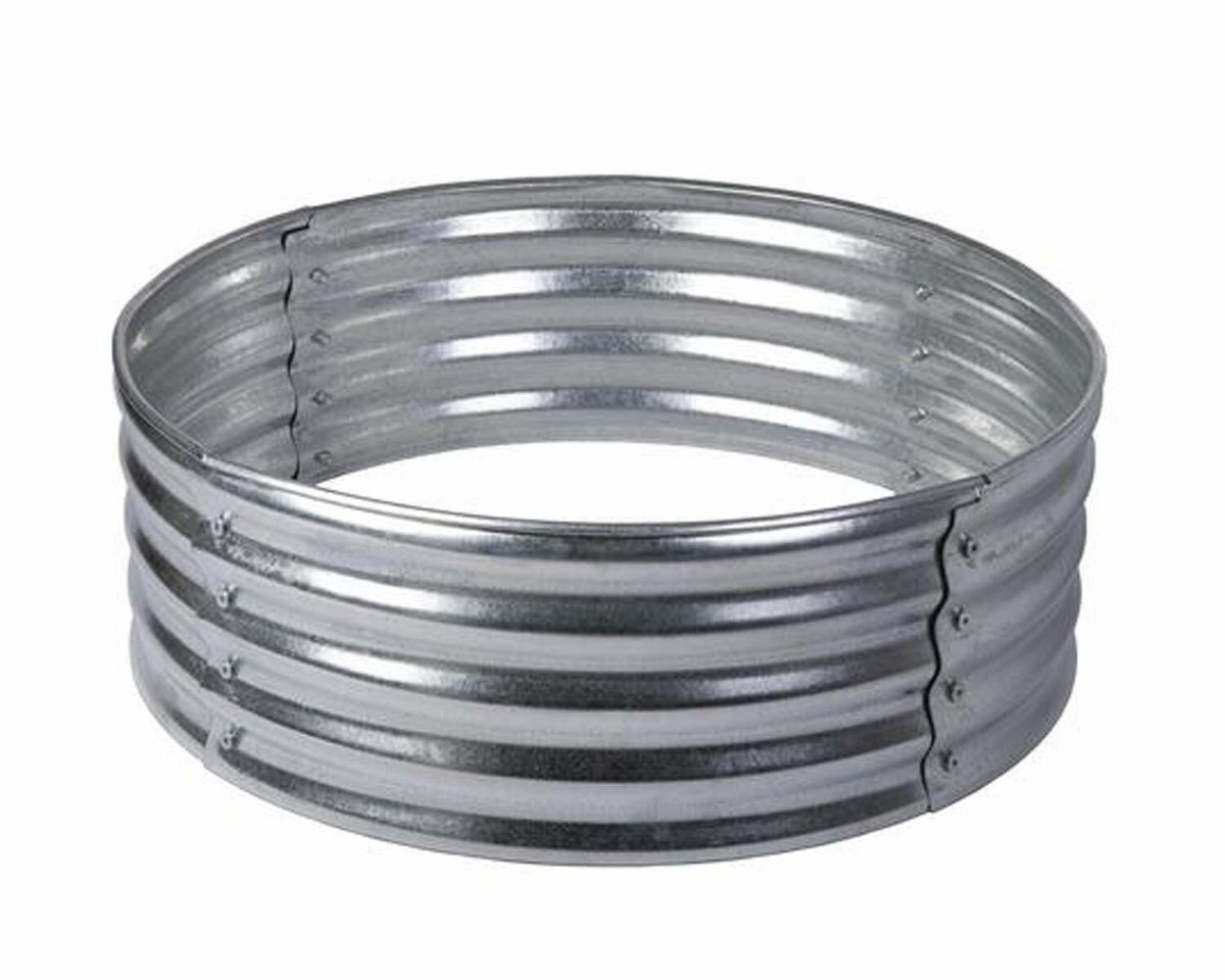 Corrugated Metal Fire Pit Ring FIRE RING SQUARE 42″X42″X12″