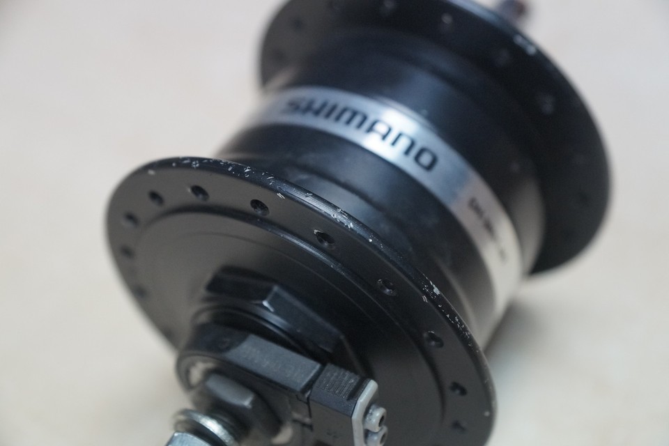 Shimano DH-3N31-NT 36 Holes 100mm 6V 3W Front Bicycle Bike Dynamo Hub ...