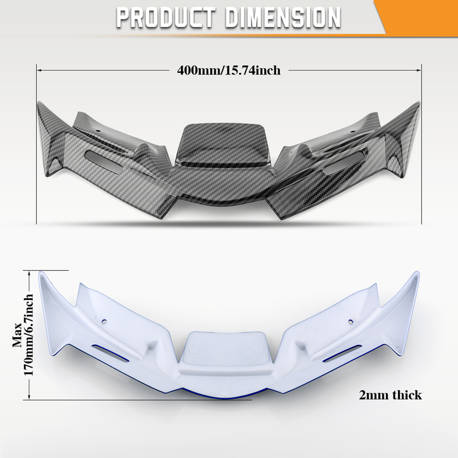 Motorcycle Front Fairing Winglets Replacement for YAMAHA YZF R15 .0 ...