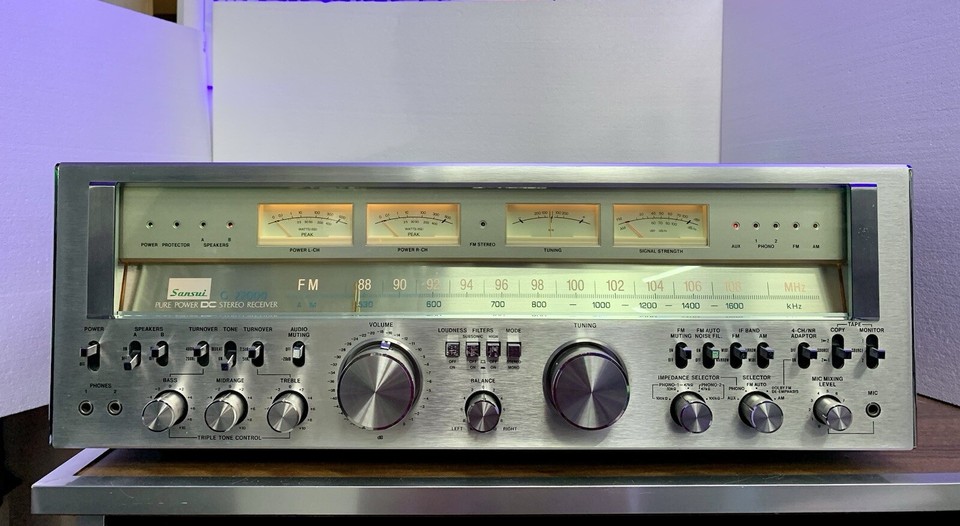 SANSUI G 22000 Stereo Receiver 220+220 Watts RMS Vintage 1978 Working ...