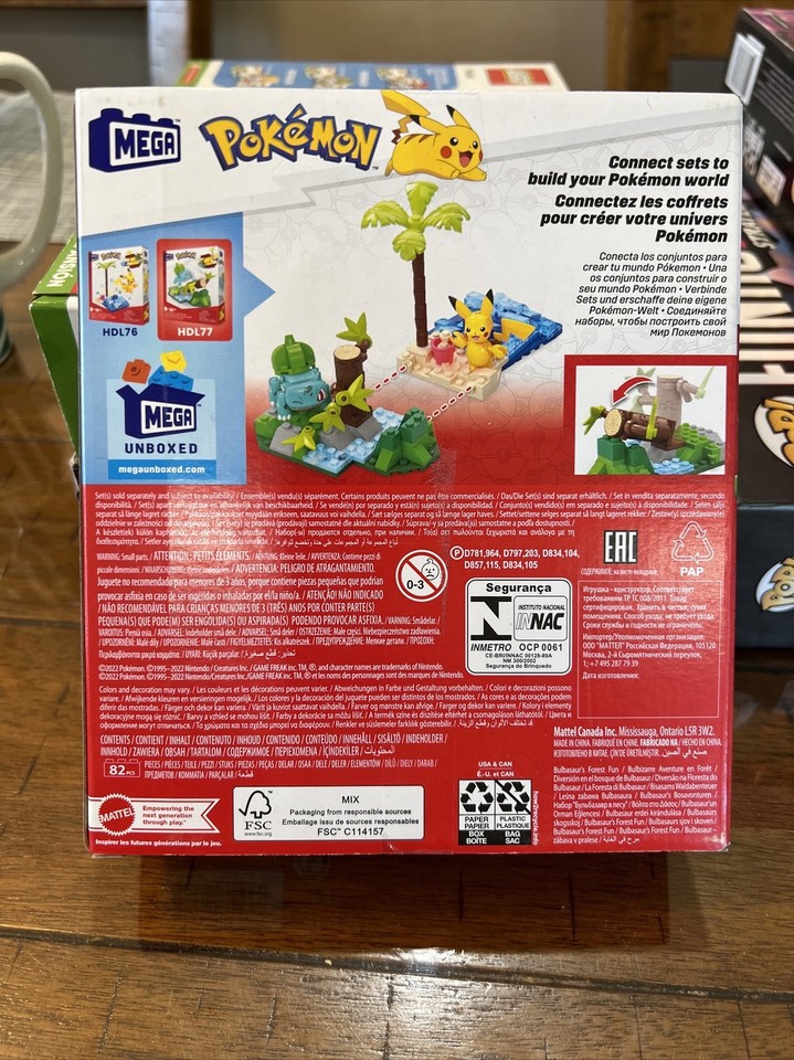 MEGA Pokemon Buildable Figure Set - BULBASAUR'S FOREST FUN (82 Pieces ...