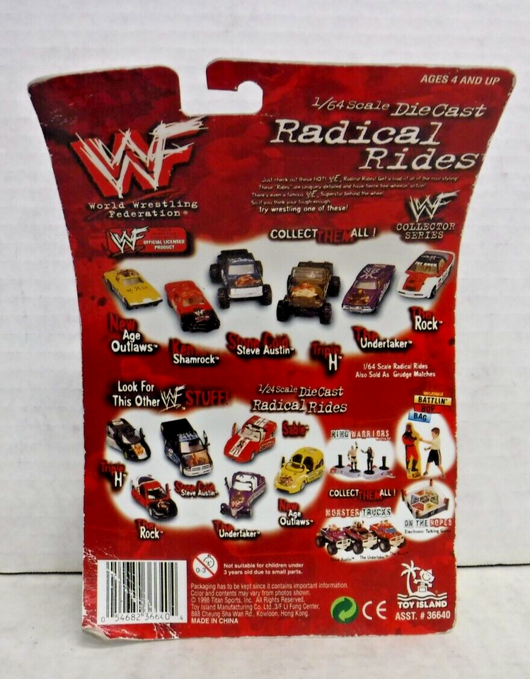 The Undertaker WWF Radical Rides Toy Island 1/64 Scale Diecast Car ...