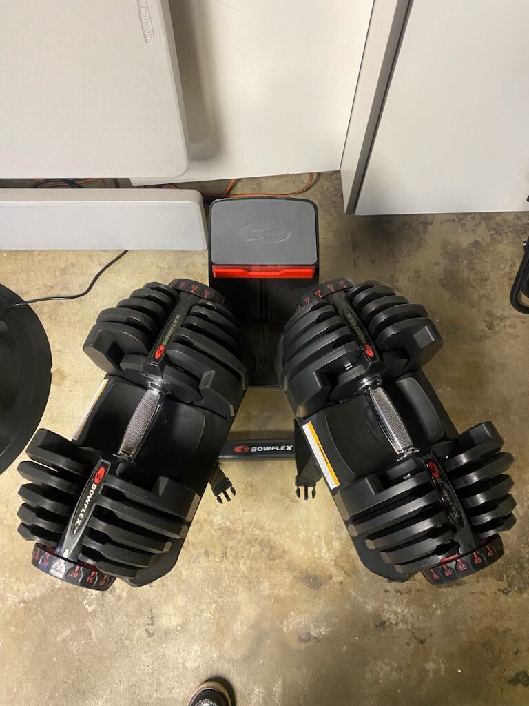 Bowflex SelectTech 552 Adjustable Dumbbells - Black (Set of 2) And ...