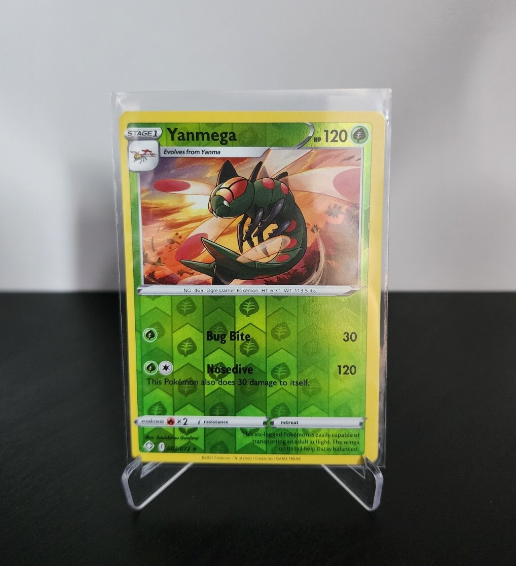 Pokemon TCG Yanmega Shining Fates 002/072 Reverse Holo Rare | eBay