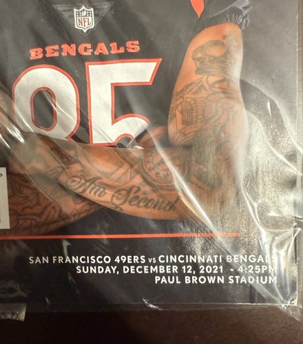2021 CINCINNATI BENGALS 12/12/21 Game Day Program Tee Higgins Super ...