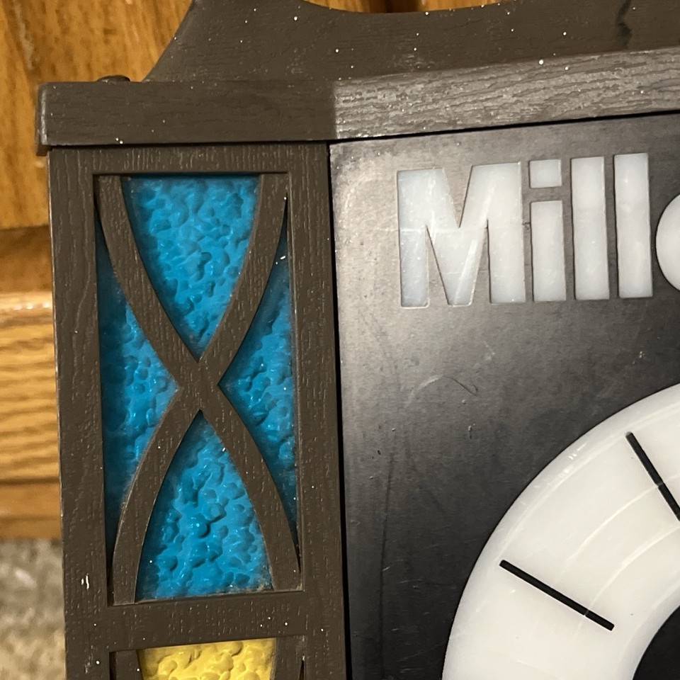 Vintage Miller High Life "Miller Time" Light-Up Wall Clock Bar Sign ...