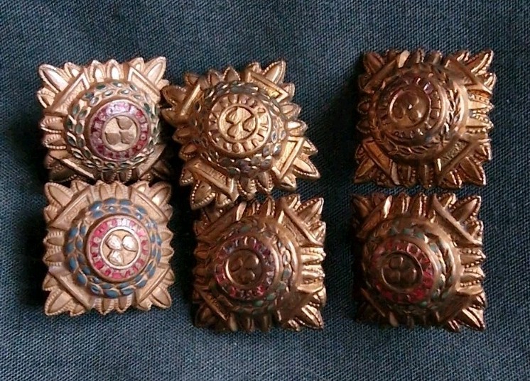 BRITISH MILITARY OFFICER PIPS / STARS RANK SHOULDER BADGES X6 | eBay UK
