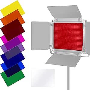 8-Pack Transparent Color Correction Filters for LED Video Lighting | eBay