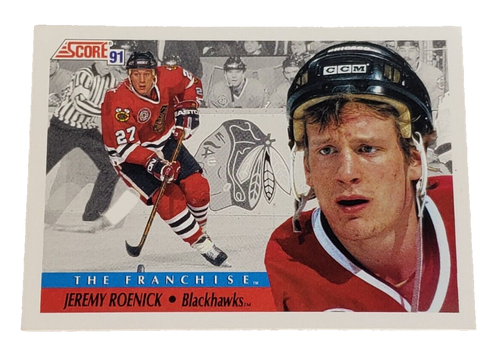 1991-92 Score Hockey The Franchise Jeremy Roenick #418 Chicago ...