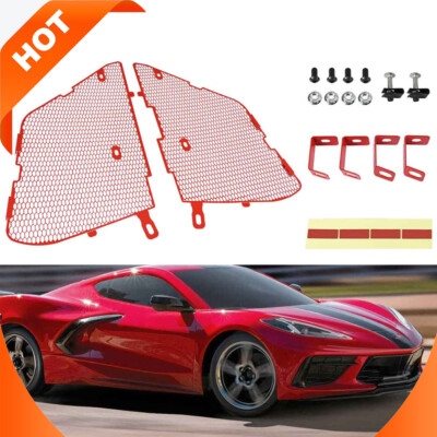 For CORVETTE C8 Z51 Stingray 2020-2024 FRONT RADIATOR MESH GUARDS ...