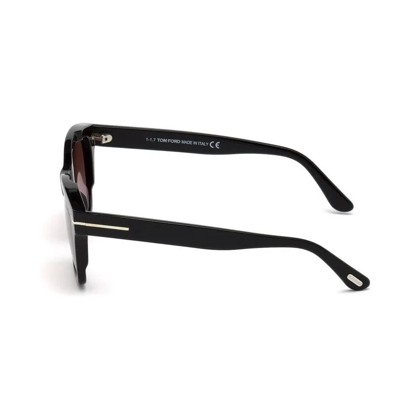 Tom Ford Lauren-02 TF614 01H Black Polarized Plastic Sunglasses Frame ...