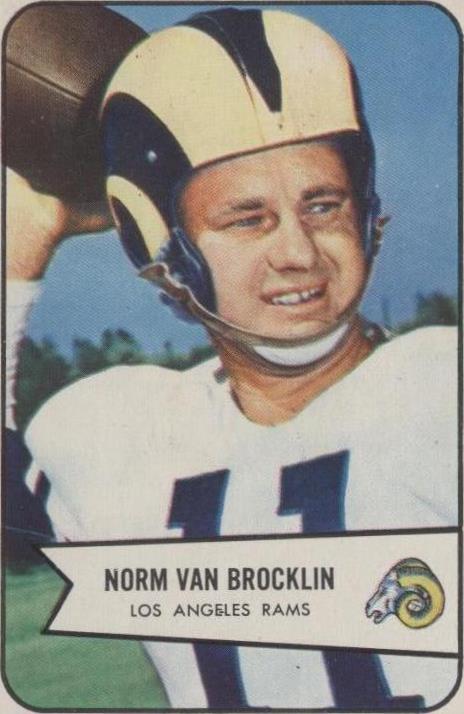 1954 Bowman Norm Van Brocklin #8 for sale | eBay