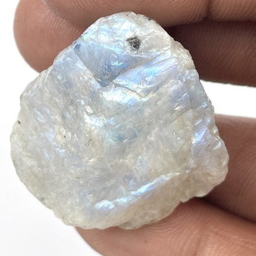 122 Cts Natural White Rainbow Moonstone Rough loose Gemstone | eBay