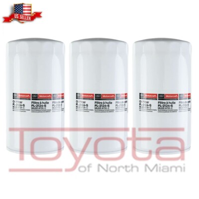 3 OEM Motorcraft FL-2051S/FL-2124S Oil Filter 11-19 6.7L Ford ...