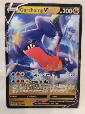 Garchomp V 117/189 - MINT - Astral Radiance Holo Ultra Rare - Pokemon ...