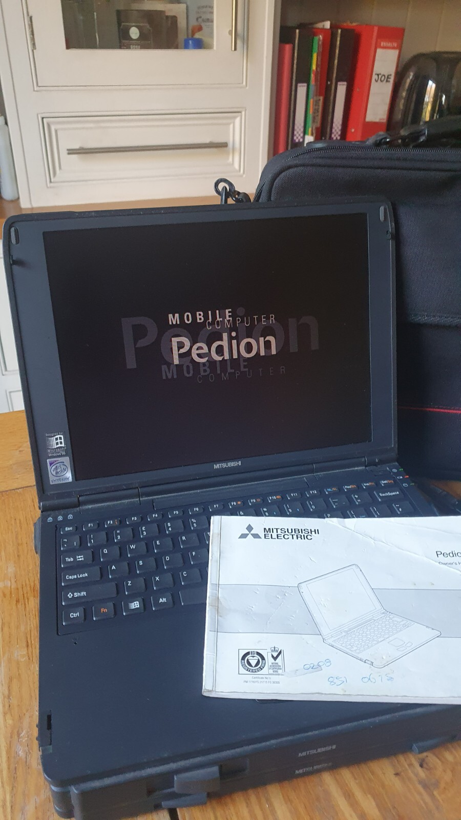 MITSUBISHI PEDION COMPUTER/LAPTOP MODEL AG64059 WITH POWER PACK, MANUAL ...