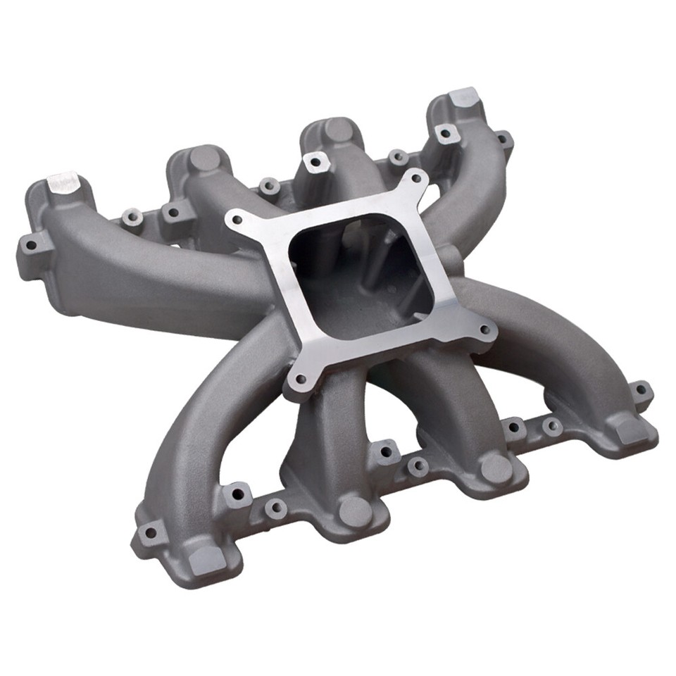 300-132 Single Plane Carb Intake Manifold for GM LS1 LS2 LS6 Cathedral ...