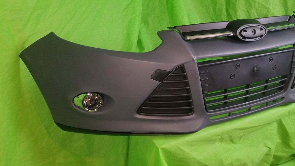 FITS 2012 2013 2014 FORD FOCUS FRONT BUMPER COVER COMPLETE W FOG LIGHTS ...