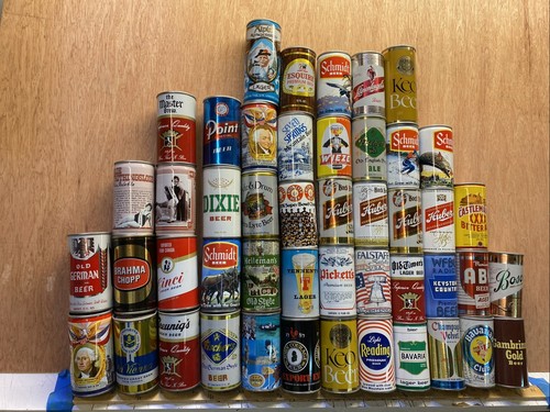 Lot of 47 Beer Cans Vintage All Straight Steel International Collection ...