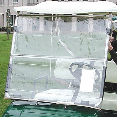 CartShield Clear Portable & Foldable Universal Golf Cart Windshield for ...