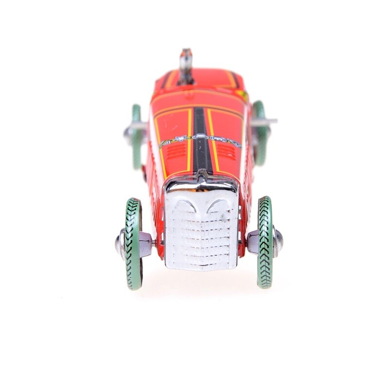 Vintage red Wind Up Racing old classic Race Car model toy-cd | eBay